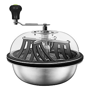 STAYGROW 13 Inch Bud Leaf Bowl Trimmer, 13" Trim Bowl with Clear Visibility Dome and Sharp Stainless Steel Blades, for Twist Spin Cutting Buds, Flowers, Leaves, Hydroponics Plants