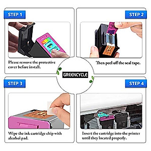 greencycle Remanufactured 61XL Ink Cartridge Replacement for HP 61 XL CH563W Compatible with Envy 4500 5535 Deskjet 1010 2050 3060 OfficeJet 4630 4639 Printer (2 Pack, Black)