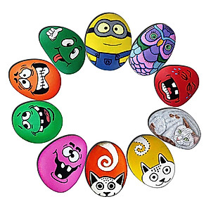 20 pcs 2-3 inch Natural Rocks for Painting Kindness Rocks Crafting Party Pack Bundle River Stones for Painting Crafts – Natural Smooth Surface Arts & Crafting Rock Painting Supplies for Kid Painters