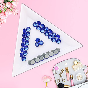 Jollin Hot Fix Crystal Flatback Rhinestones Glass Diamantes Gems 6.4mm(30ss 288pcs, Sapphire)