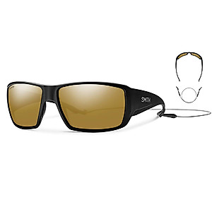 Smith Guide's Choice Sunglasses Matte Black/ChromaPop Glass Polarized Gray