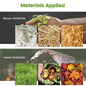 Garden Compost Bin and Multifunction Garden Tumbling Composter,Easy Assembling, Large Capacity, Fast Creation of Fertile Soil