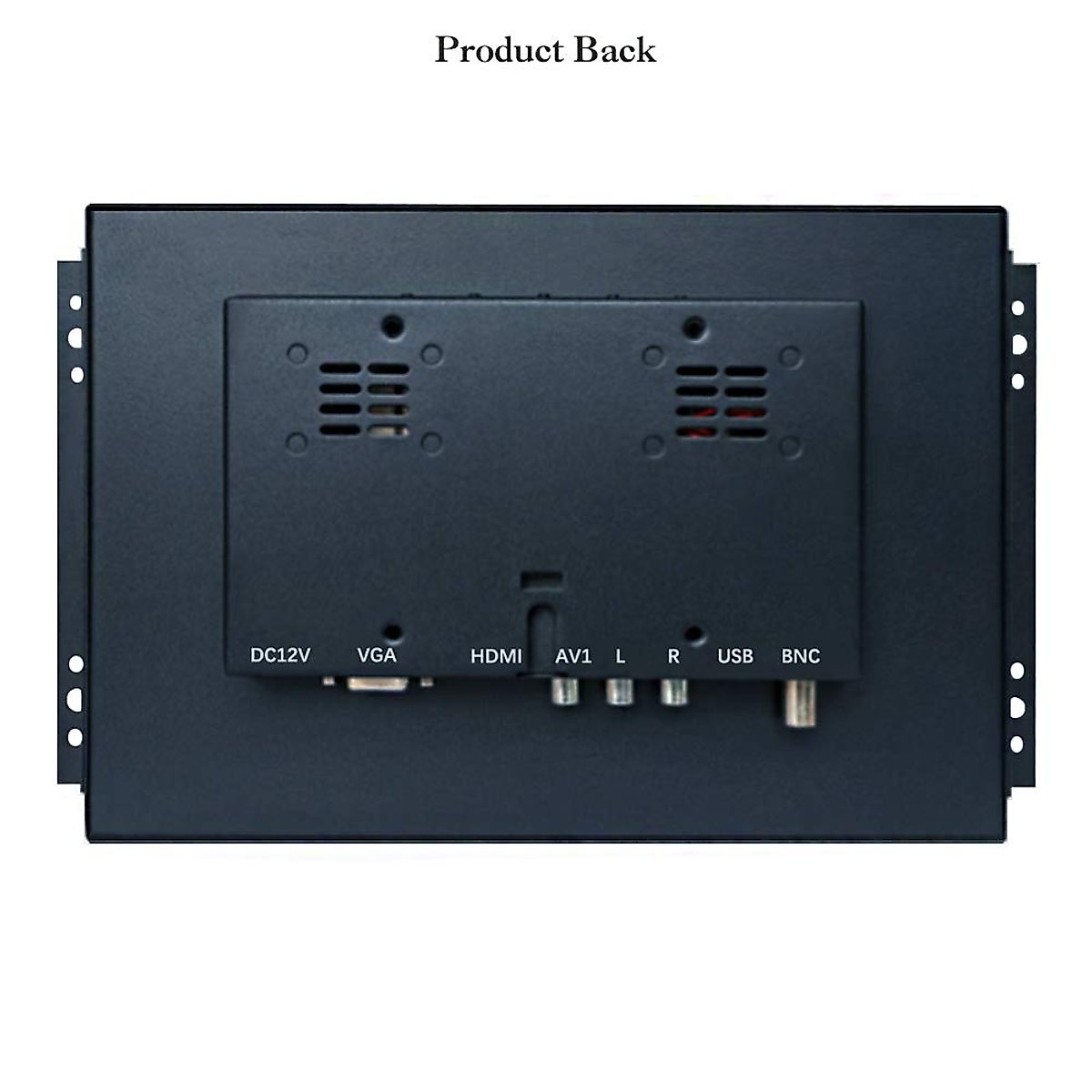 iChawk 10.1" inch Monitor 1280x800 16:10 720p Fullview Widescreen HDMI-in VGA USB Metal Shell Embedded Open Frame Resistive Touchscreen Monitor LCD Screen PC Display with Built-in Speaker K101MT-59R
