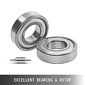 VEVOR AC Concrete Vibrator 110V, Motor Vibrating Motor 40W Single Phase AC Electric Vibrating Motor Aluminum Alloy Case 3600rpm Asynchronous Vibration Motor 2M Cable Concrete Vibrator IP65 Waterproof