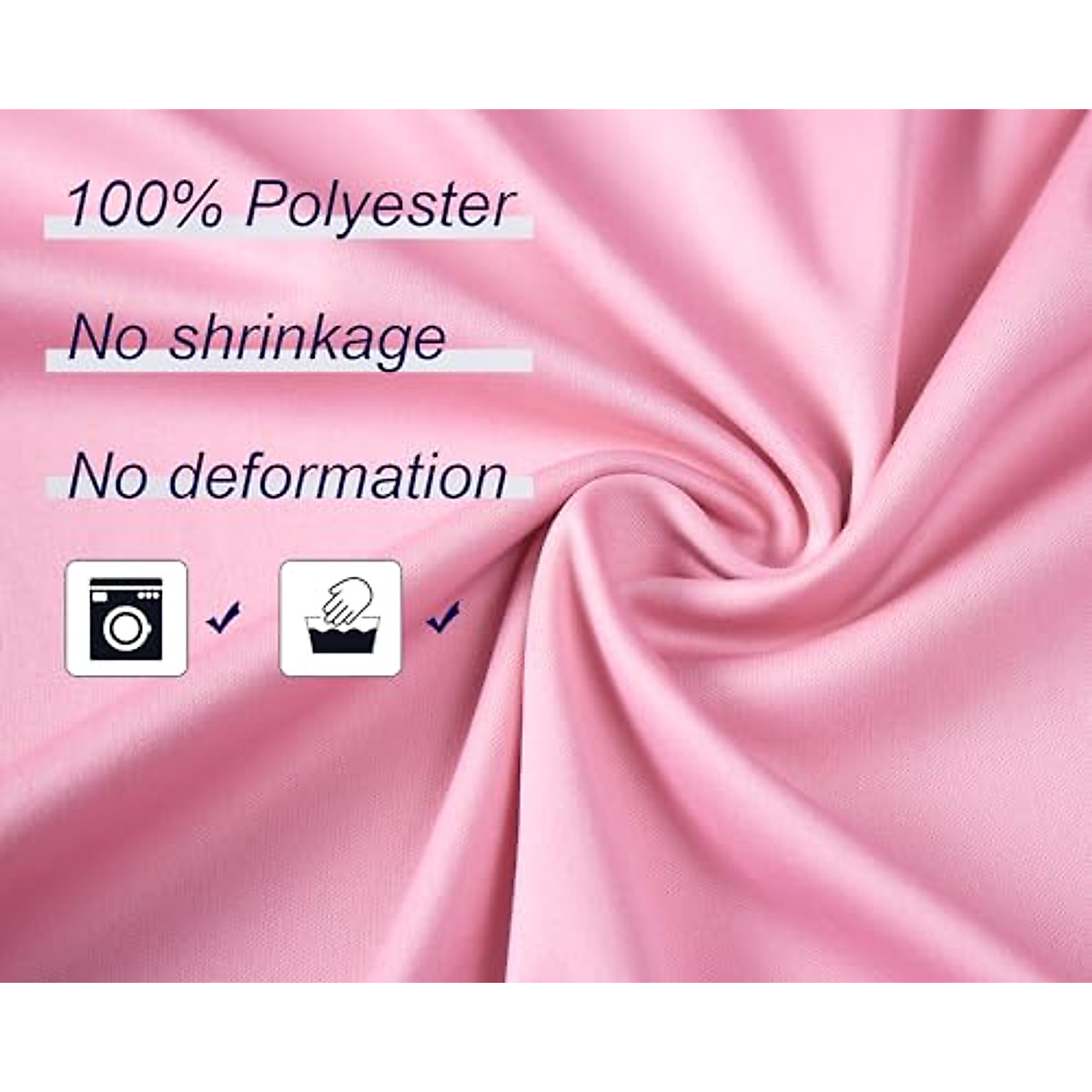 Mohoeey 10 ft x 10 ft Blush Backdrop Curtains Panels, Wrinkle Free Polyester Photography Backdrop Drapes,Wedding Party Home Decoration Supplies