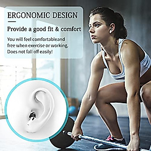 [6 Pairs] for AirPods 3 Ear Tips Covers【 Fit in The Charging Case】, AIBEAMER Silicone Anti-Slip/Dust Ear Covers Accessories Compatible with Apple AirPods 3 (2021) -Black/White