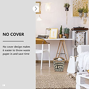 UPKOCH 1pc Weaving Trash Can Vintage Waste Paper Basket Bedroom Sundries Organizer