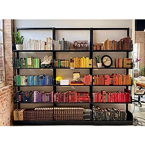 Antique Black Books by Color | Real Hardback Books Home Decor | Bulk Bundle of Decorative Hardcovers for Bookshelf Interior Design of Homes, Offices, Weddings, or Set Props