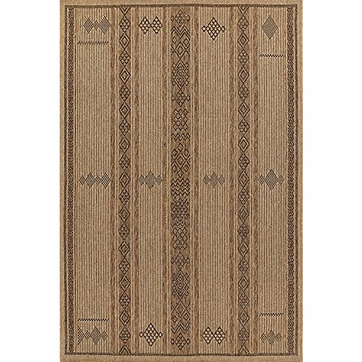 Momeni Hampton Transitional Indoor/Outdoor Area Rug, Natural, 4'1" X 6'