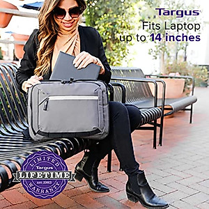 Targus City Fusion Convertible Sling Messenger Bag for 13-14-Inch Laptops, MacBook Air Microsoft Dell Chromebook Lenovo and HP Laptop Case/Laptop Bag for Men/Women, Grey (TBM571GL)