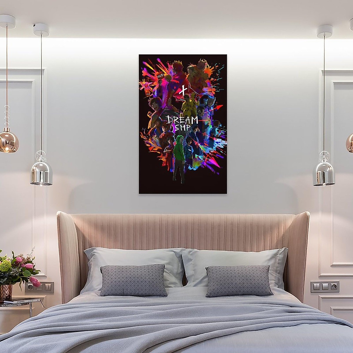 Dream SMP Anime Poster for Room Aesthetic Canvas Wall Art Prints for Wall Decor Room Decor Bedroom Decor Gifts Posters 08x12inch(20x30cm) Unframe-style