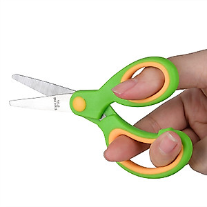 ELECKEY Scissors for School Kids Student, Kids Scissors 36 Count Bulk Set Teacher Pack(Rounded-tip, Blunt), 5 Inch