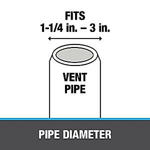 Oatey 11871 No-Caulk Galvanized Steel Roof Flashing, 1.5" - 3" pipe diameter