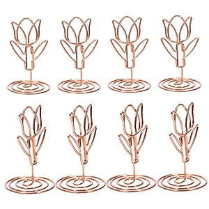 Anneome 10 Pcs Place Card Holders Elegant Table Stands for Wedding Reception Birthday Parties and Special Events Photo Holders for Centerpieces