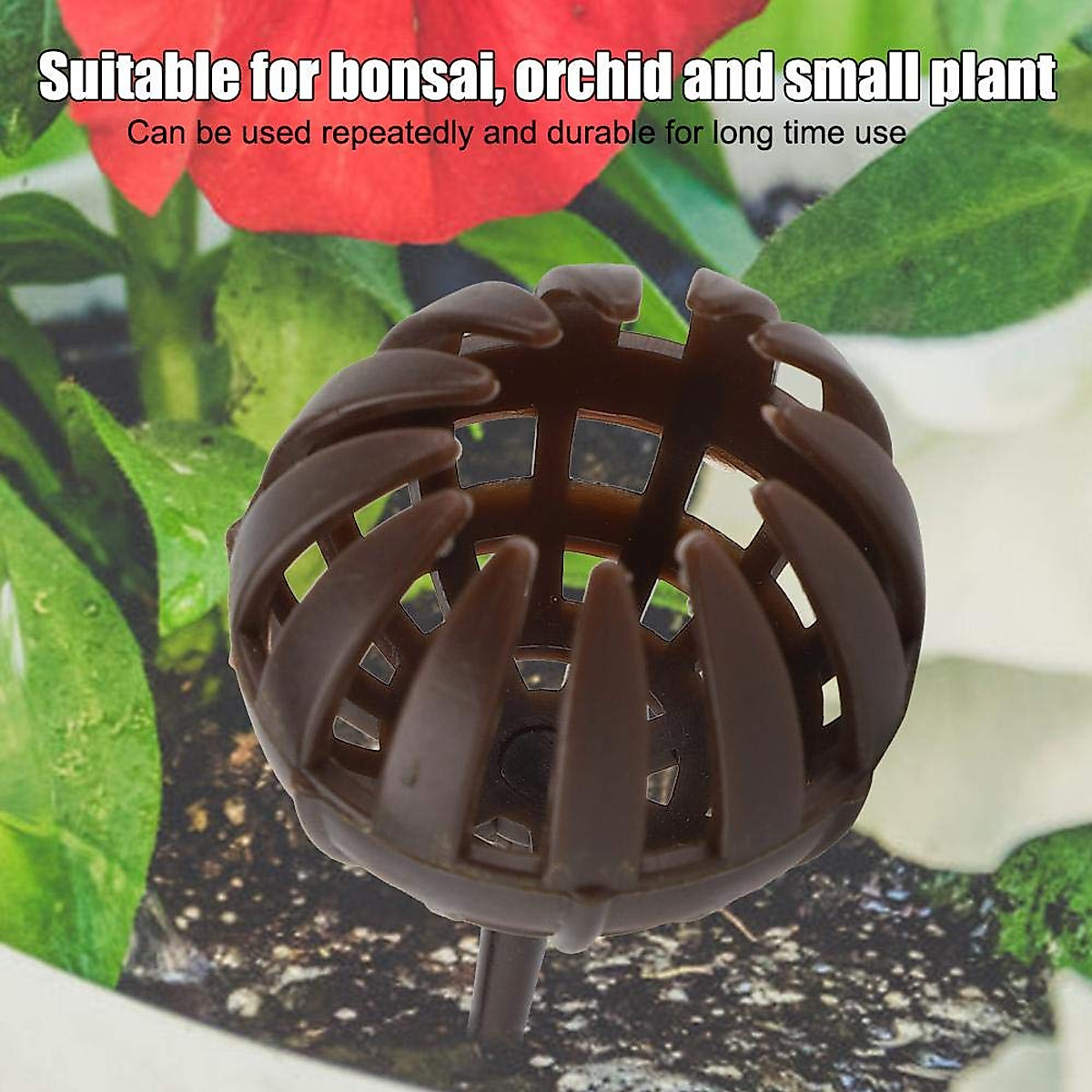 100pcs/ Set Fertilizer Cover Box Basket ABS Material Reusable Portable Safe for Bonsai Plant Flower Orchid Small Plant (Big)