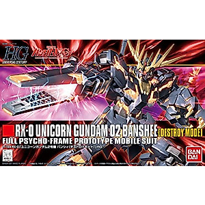 Bandai Hobby 1/144 High Grade Univeral Century #134 Unicorn Gundam 02 Banshee (Destroy Mode) (BAS5057983)