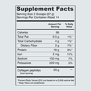 Vital Proteins Collagen Peptides Powder, 13.5 oz, Pack of 1, Promotes Hair, Nail, Skin, Bone and Joint Health, Chocolate