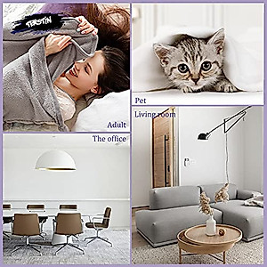 TERSTIN Black and White Moon and Star Throw Blanket Soft Flannel Fleece Velvet Plush Personalized Throws Fuzzy Warm Cozy Soft Bedding Blankets Anti-Pilling 50"x40"