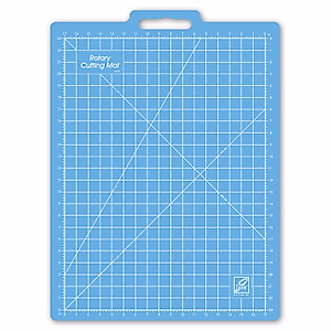 June Tailor 17" x 23" Grid - Rotary Cutting Mat, Yard, Blue