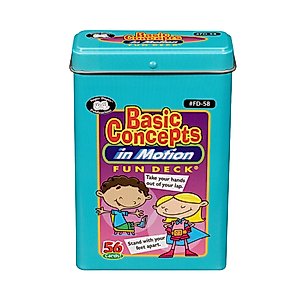 Super Duper Publications | Basic Concepts in Motion Fun Deck Flash Cards | Educational Learning Resource for Children