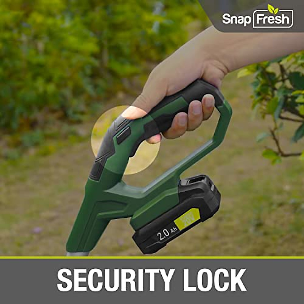 Electric Weed Wacker - SnapFresh 20V Cordless Weed Eater w/ 2.0Ah Li-ion Battery & Fast Charger, Cordless Lawn Trimmer for Multi-Angle Cutting, Grass Edger for Garden & Yard