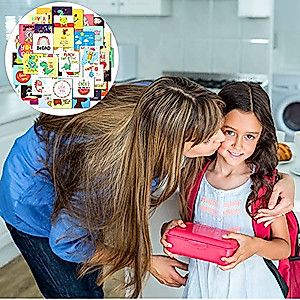 120 Pieces Lunch Box Notes for Kids Cute Lunchbox Notes for Kindergartners Inspirational and Motivational Kids Lunch Box Notes Back to School Gifts for Kids ,60 Style (Lovely Style)