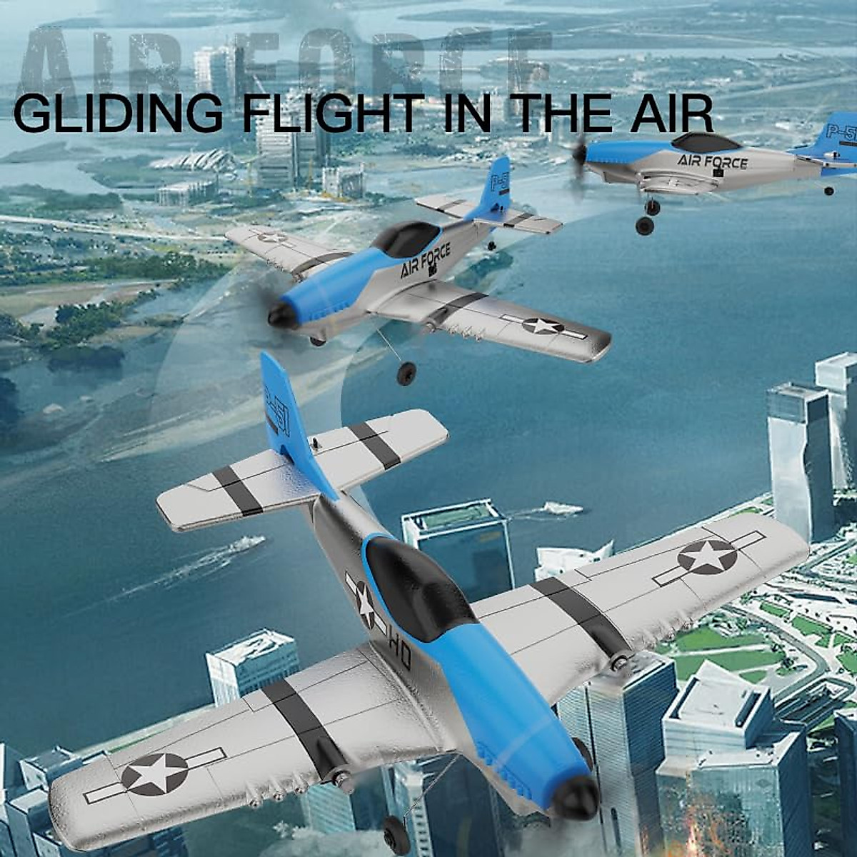 RC Airplane,3 Channel Remote Control Airplane RTF,Ease of Flight RC Plane with Gyro,Stable to Flight Remote Control Plane for Kids Boys Beginner Adults