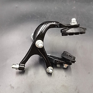 CDHPOWER Bike Brake, Bike Disc Brake, Bicycle C Brake Caliper, Aluminum Alloy Front & Rear Side Pull Brake Set Bike Accessory for Mountain Bike, Folding Bike, Road Bicycle (Black)