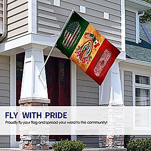 US And Mexico Friendship Flag 3x5 ft Double Side Garden Banner Indoor Outdoor Perfect Decoration