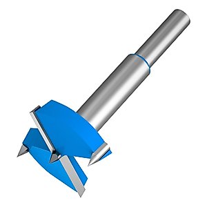 Aopin Forstner Drill Bit Professional Carbide Woodworking Hole Saw, Cutting Diameter 50mm, 1Pcs (Blue, Silver)