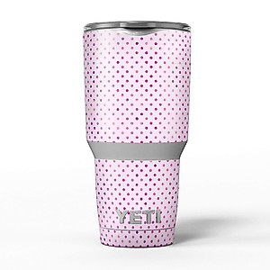 Design Skinz The Mint Pink Multicolored Polka Dots - Skin Decal Vinyl Wrap Kit Compatible with The Yeti Rambler Cooler Tumbler Cups