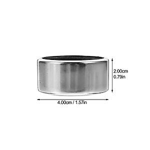 BESTONZON 4PCS Stainless Steel Red Wine Drip Stop Ring Wine Bottle Collar Leak-Proof Anti-Overflow Ring for Restaurant Household (Without Stripe)