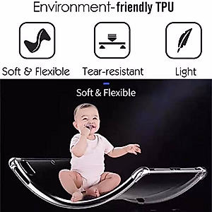 Clear TPU Case for iPad Air 11 inch 2024/ Air 5th/ 4th with Pencil Holder Shockproof, XUYICC Transparent Silicone Rubber Back Cover for iPad Air 11” 2024/Air 5th Gen 10.9" 2022 / Air 4th Gen 2020