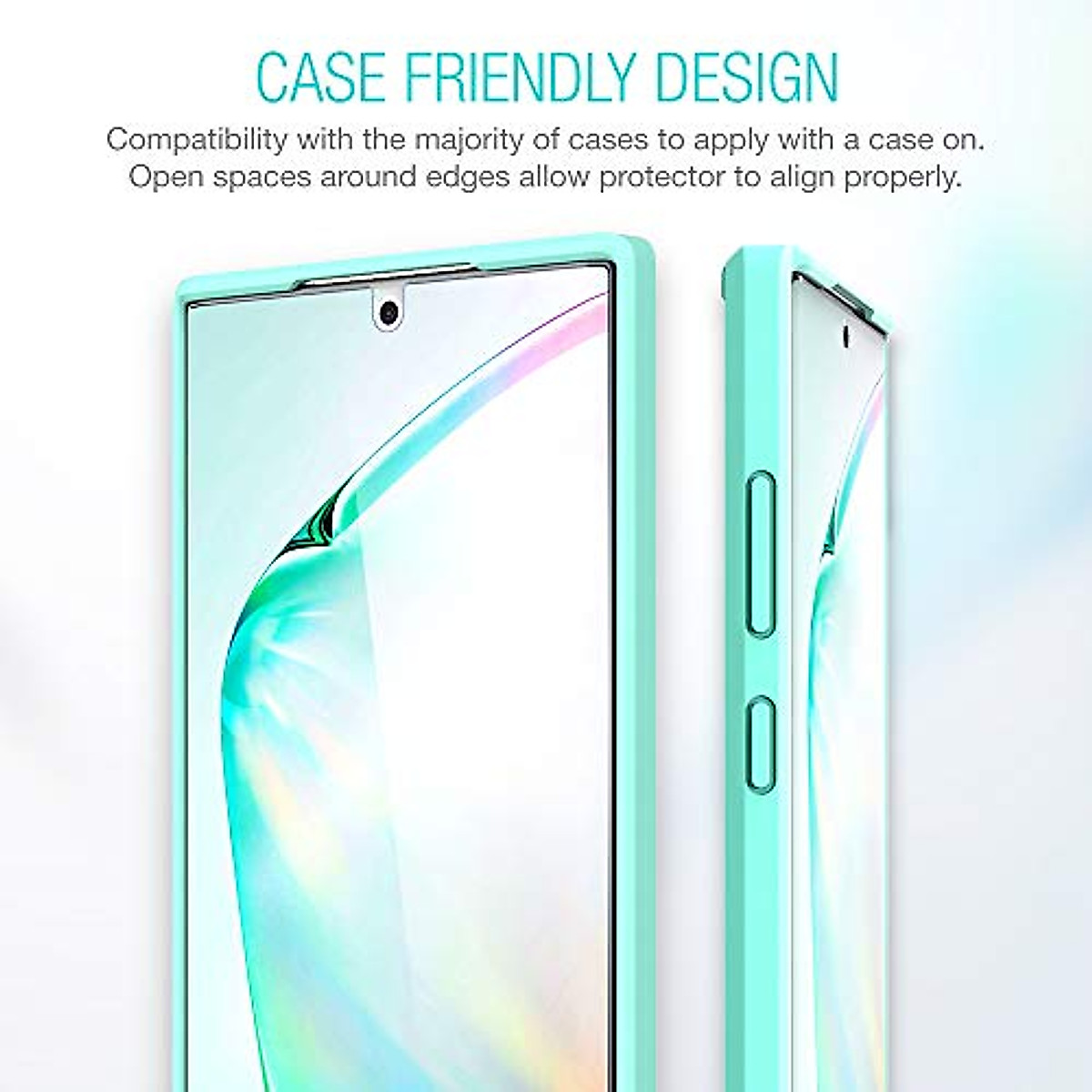 XClear 3 Pack Screen Protector Designed for Galaxy Note 10 (2019) [Case Friendly] TPU Film Anti-Scratch HD Protector Compatible with Samsung Galaxy Note10 - Pack of 3