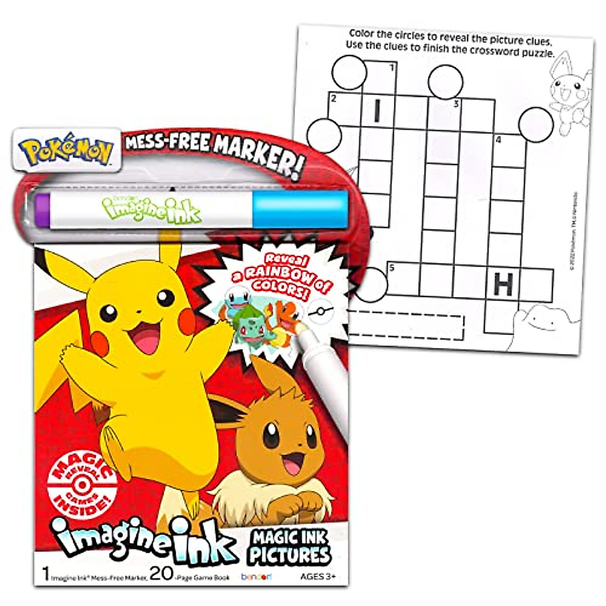 Pokemon Coloring Books for Kids Ages 4-8 - Bundle with 3 Pokemon Coloring and Activity Books with Games, Puzzles, and More Plus Sketch Pad with Stickers and Pokemon Cards | Pokemon Gifts for Boys