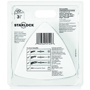 BOSCH OSL350SPDK 11-Piece 3-1/2 In. Starlock Oscillating Multi Tool 80 & 120 Grit Hook-and-Loop Delta Sanding Pad Assorted Kit for Multipurpose Sanding Applications in Plywood, Hardwoods, Softwoods
