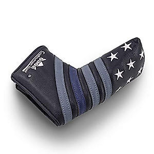 Craftsman Golf Blue Strips Golf Putter Blade Head Cover Headcover Magnetic Closure for Scotty Cameron Odyssey