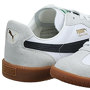 PUMA Men's SUPER LIGA OG RETRO Sneaker, Puma White-Puma Black-Puma Team Gold, 8.5