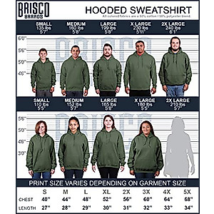 Brisco Brands US Army Pride United States Military Hoodie Sweatshirt Women Men