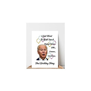 Funny "Joe Biden" Inspired Birthday Card For Everyone