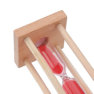 1PC Wooden Sand Timer Sandglass Hourglass Clock 5 Minutes Time Management for Kids, Class, Games,Gift