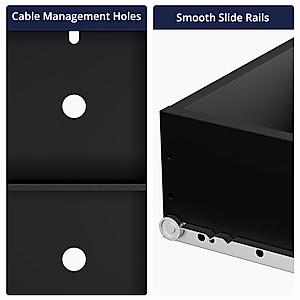 Cozy Castle Buffet Storage Cabinet with Doors and Adjustable Shelves, 42.5" Kitchen Buffet Table Sideboard, Accent Coffee Bar Cabinet for Kitchen, Living Room, Entryway, Dining Room, Black