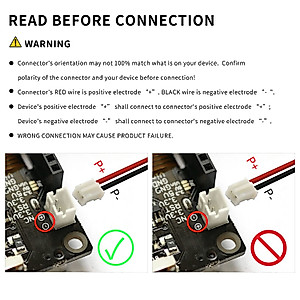 EEMB Lithium Polymer Battery 3.7V 150mAh 401730 Lipo Rechargeable Battery Pack with Wire Molex 1.25mm Connector for Speaker and Wireless Device- Confirm Device & Connector Polarity Before Purchase