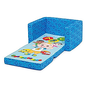 CoComelon Cozee Flip-Out Chair - 2-in-1 Convertible Sofa to Lounger for Kids by Delta Children