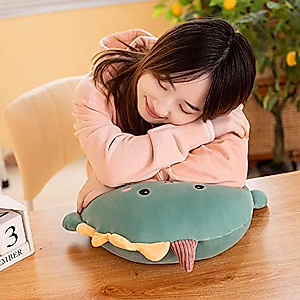 Grafingy Dinosaur Plush Pillow, 16 inch Stuffed Animal Toy Kawaii Dinosaur Plushies Throw Pillow Gifts for Room Decor Kids Birthday Valentine