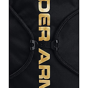Under Armour Adult Ozsee Sackpack , Black (006)/Metallic Gold , One Size Fits All