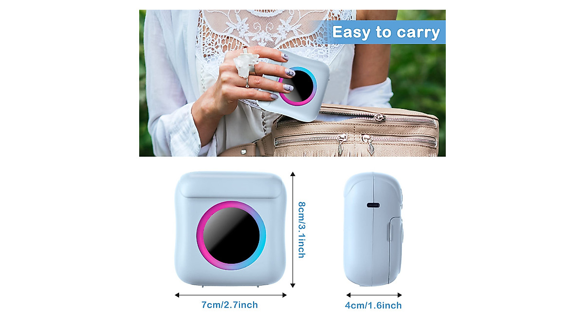 Mini Portable Thermal Printer for Smartphone - Wireless & Inkless