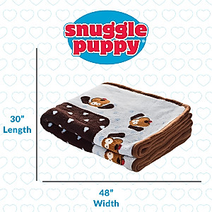 Snuggle Puppy Blanket for Pets - Extra Soft and Long Lasting - Blue Pattern