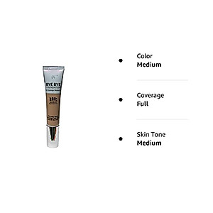 IT Cosmetics Bye Bye Foundation Full Coverage Moisturizer with SPF 50+: MEDIUM - 1 oz-30 ml