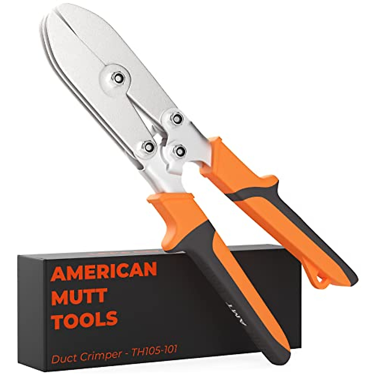 AMERICAN MUTT TOOLS 5 Blade Sheet Metal Crimper Tool – Crimp 24ga Steel and 28ga Stainless – Stove Pipe Crimper Tool, Duct Crimping Tool, HVAC Crimper Tool, Duct Crimper Tool, Gutter Crimper Tool